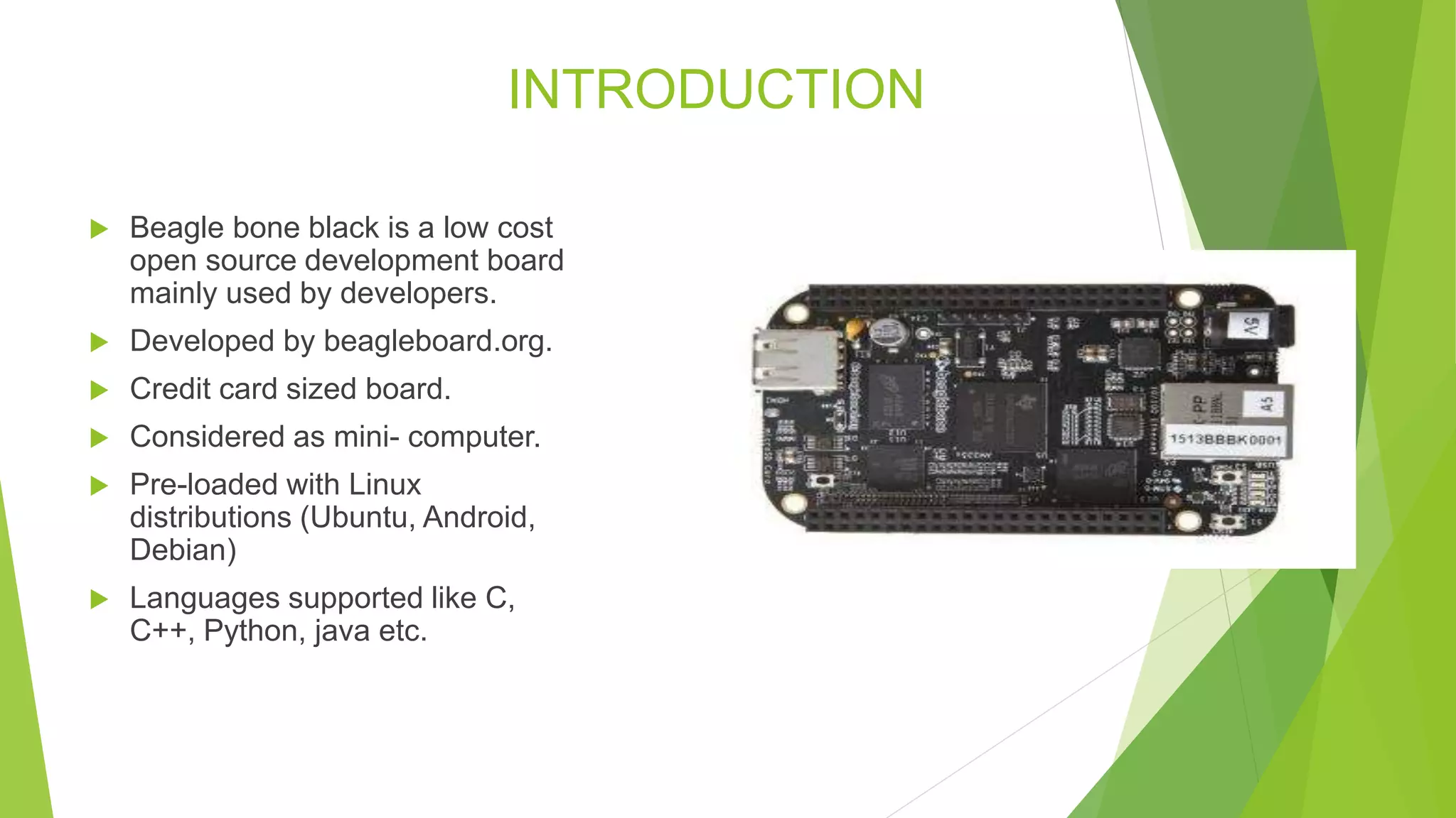 Beaglebone black | PPTX | Computer Peripherals | Computing