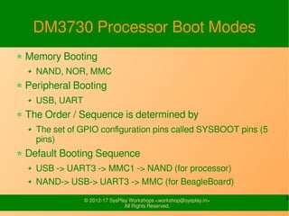 BeagleBoard-xM Booting Process | PDF