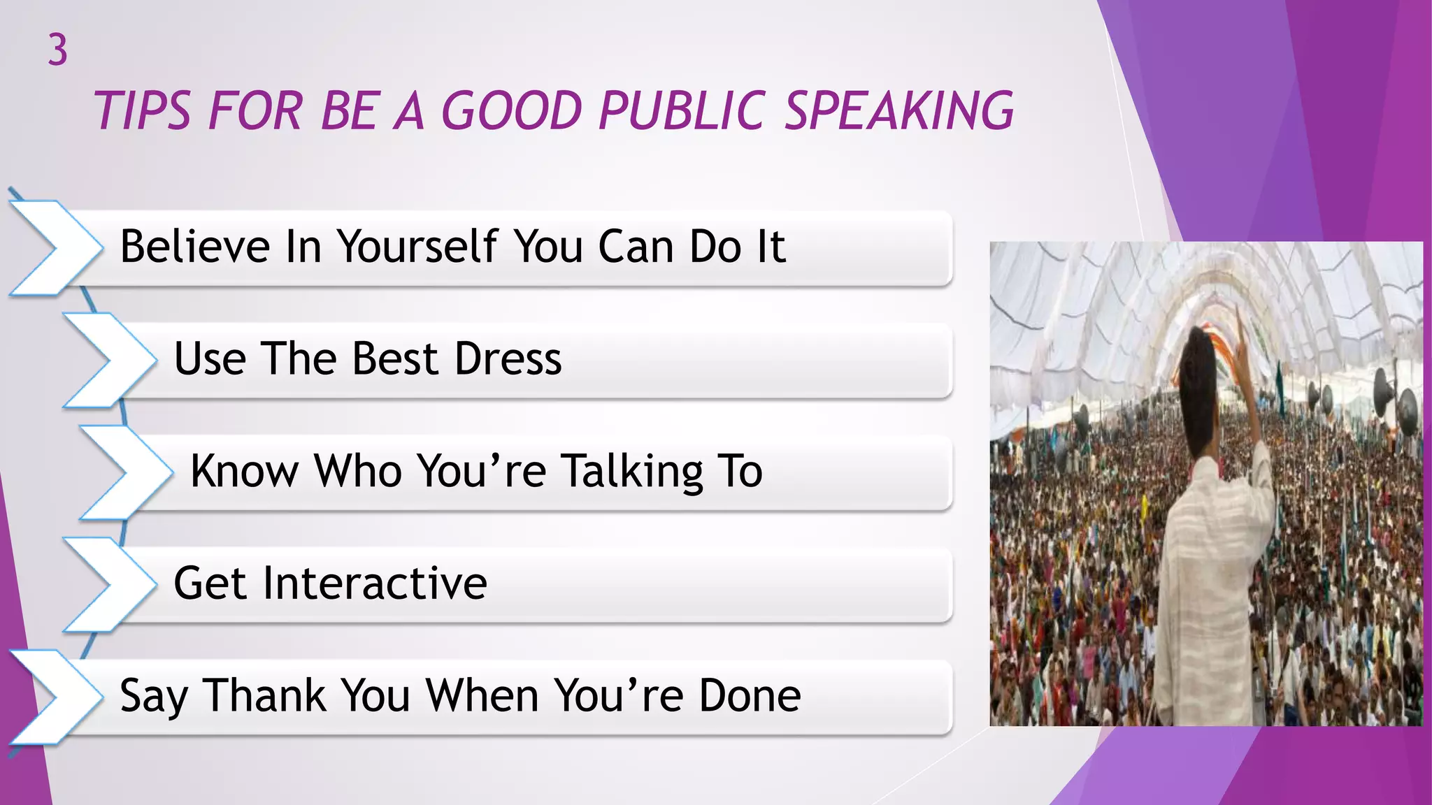 Be a good public speaking | PPTX