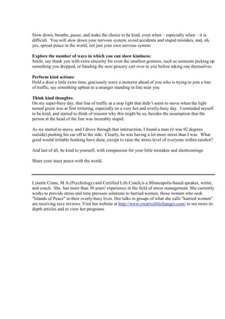 Be a good samaritan and reduce your stress | PDF