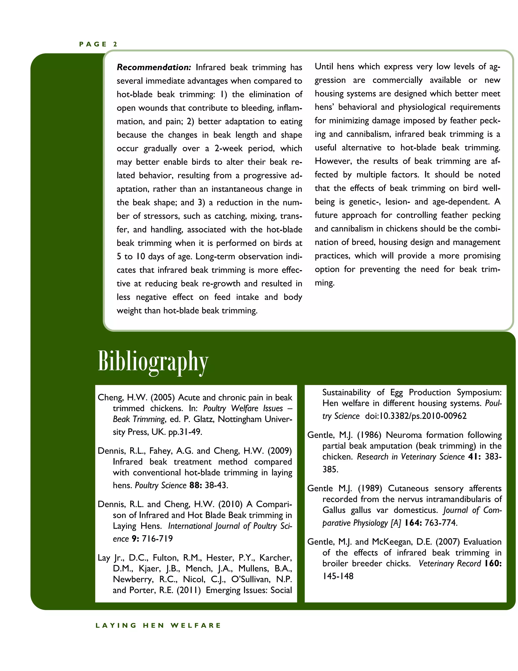 Beak trimming fact sheet | PDF
