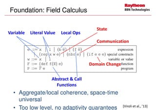 Building blocks for aggregate programming of self-organising applications | PPT