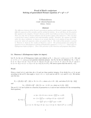 Proof of Beal's conjecture | PDF