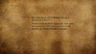 Legend of the mysterious Beale Cipher.pptx | Stamps and Coins | Collecting