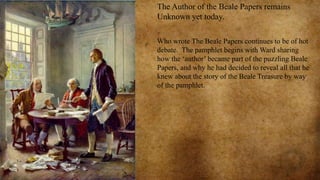 Legend of the mysterious Beale Cipher.pptx | Stamps and Coins | Collecting