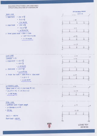 Building Structure // Beam Analysis Report | PDF