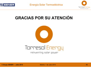 Beam down solar towers -- torres solares tipo beam-down | PPT
