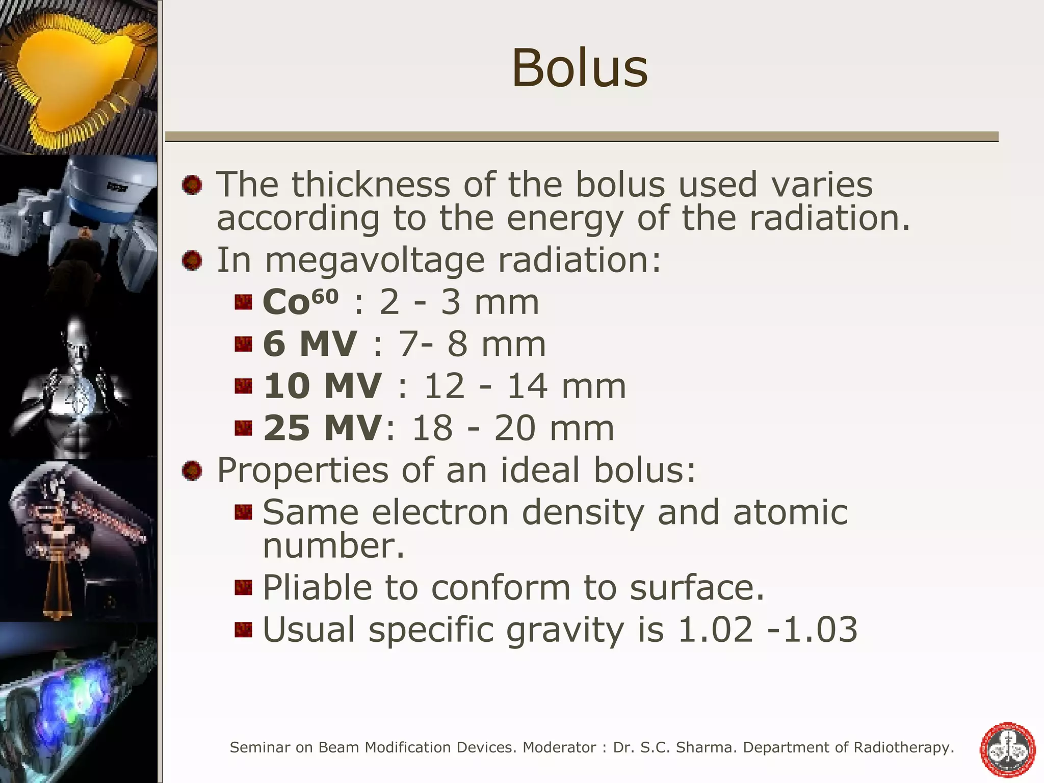 Beam Modification in Radiotherapy | PPT