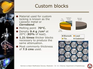 Beam Modification in Radiotherapy | PPT