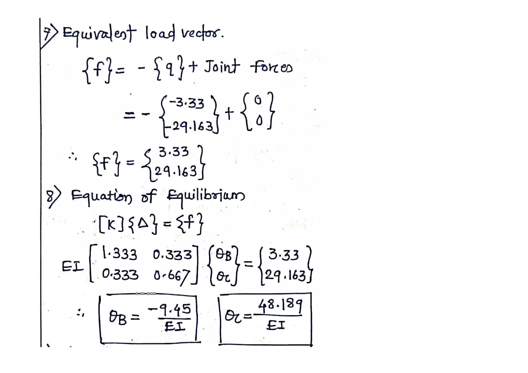 Stiffness matrix method of indeterminate Beam3 | PDF