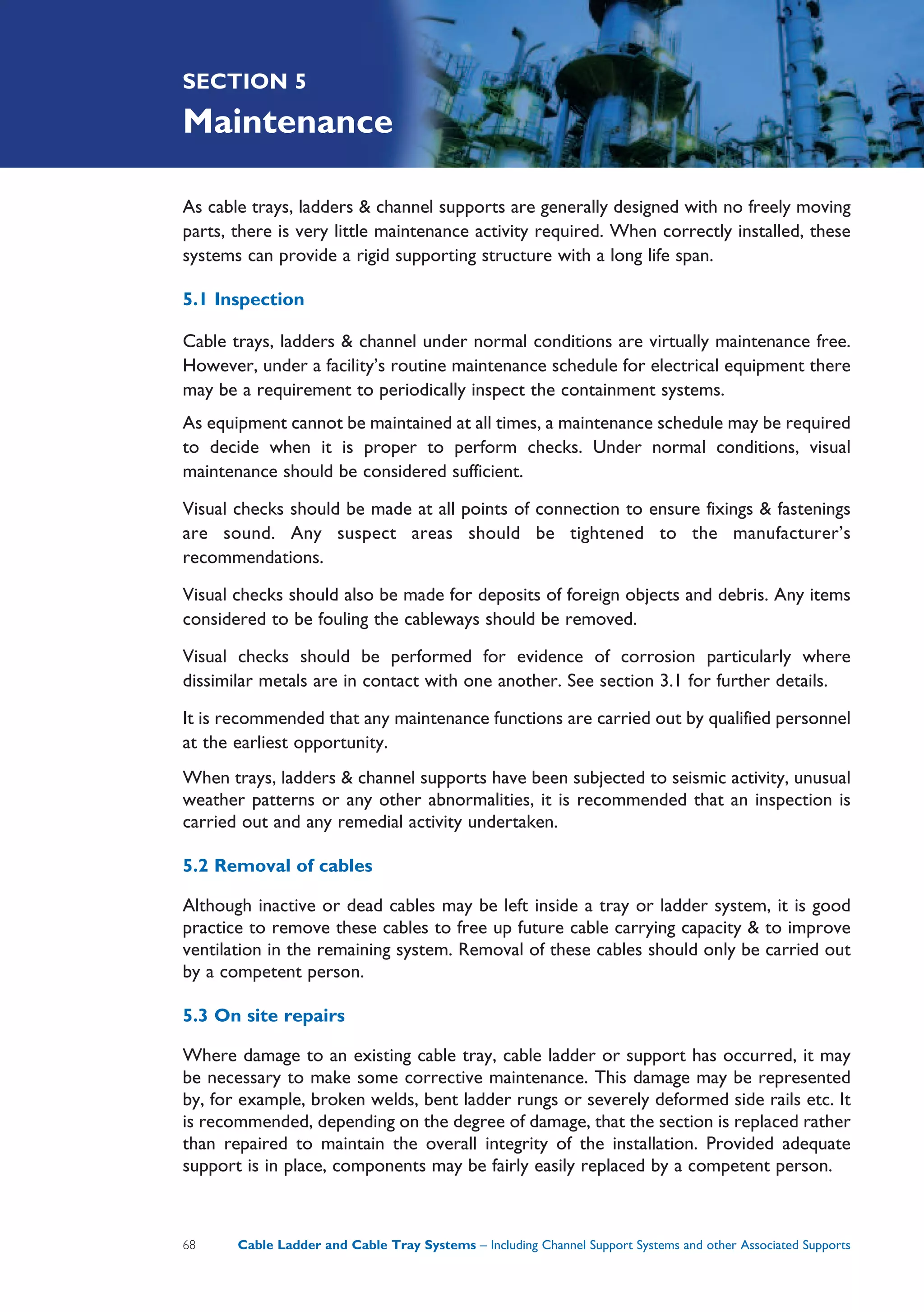 BEAMA Best Practice Guide to Cable Ladder & Cable Tray Systems | PDF
