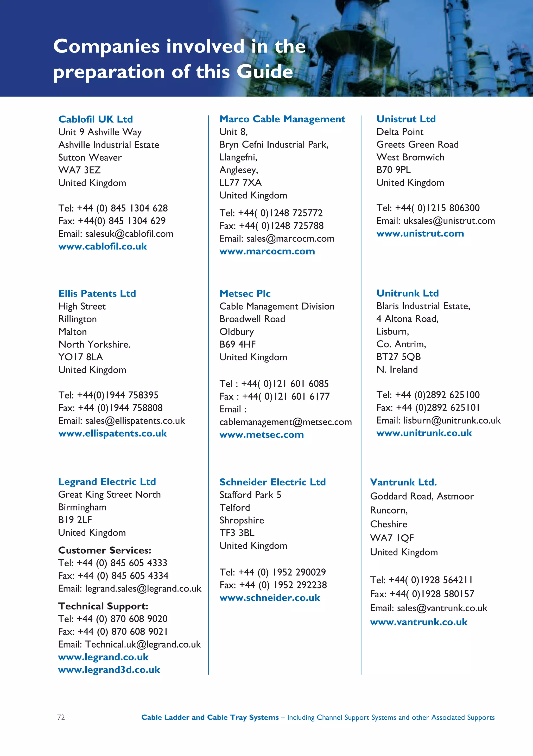 BEAMA Best Practice Guide to Cable Ladder & Cable Tray Systems | PDF
