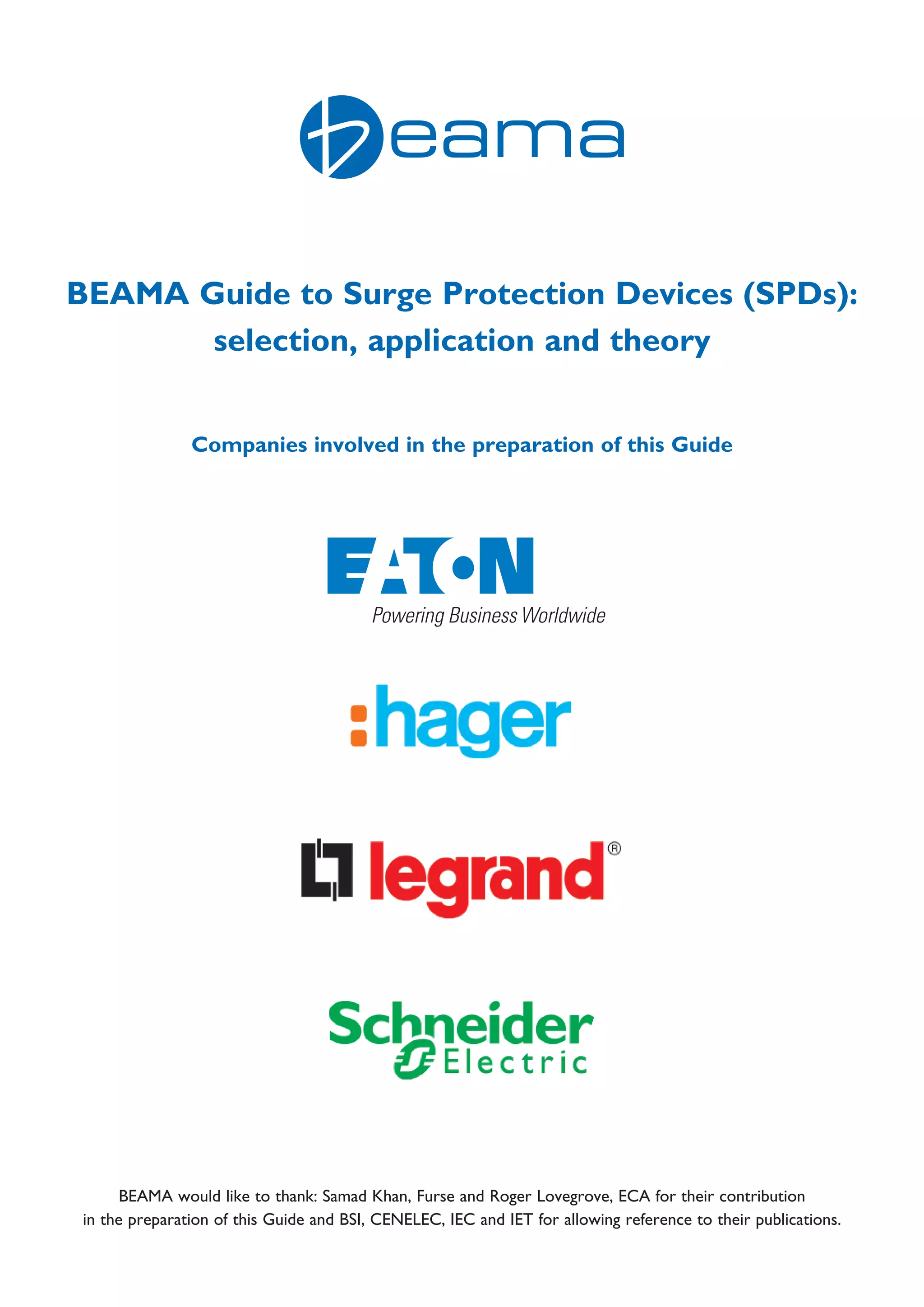 BEAMA Guide To Surge Protection Devices (SPD's) - Selection ...