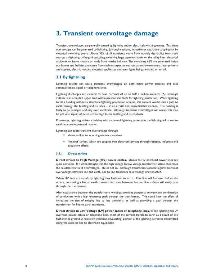 BEAMA Guide To Surge Protection Devices (SPD's) - Selection ...