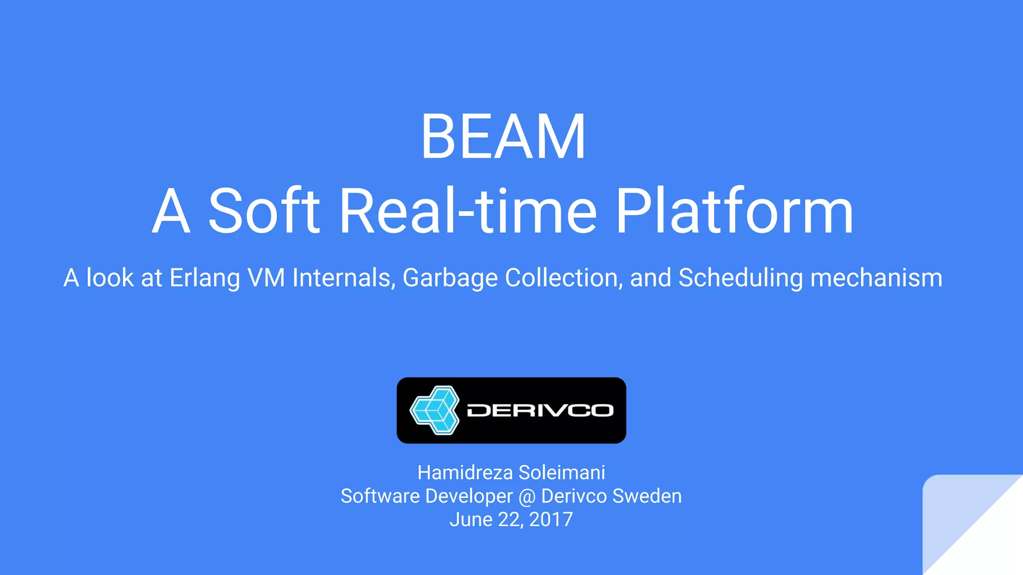 BEAM (Erlang VM) as a Soft Real-time Platform | PDF