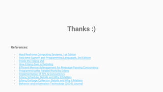 BEAM (Erlang VM) as a Soft Real-time Platform | PDF