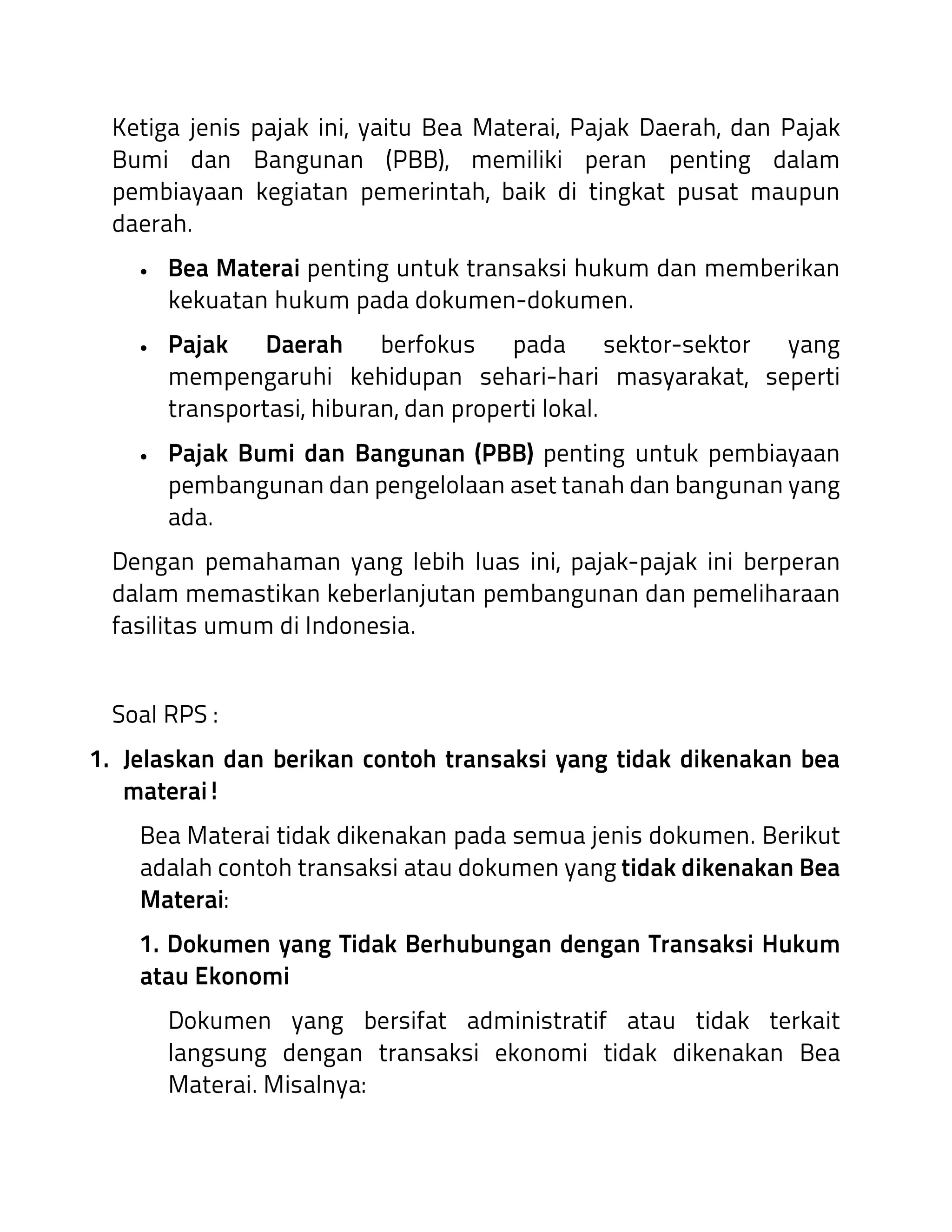 Bea Materai, Pajak Daerah, Pajak Bumi dan Bangunan (PBB).pdf