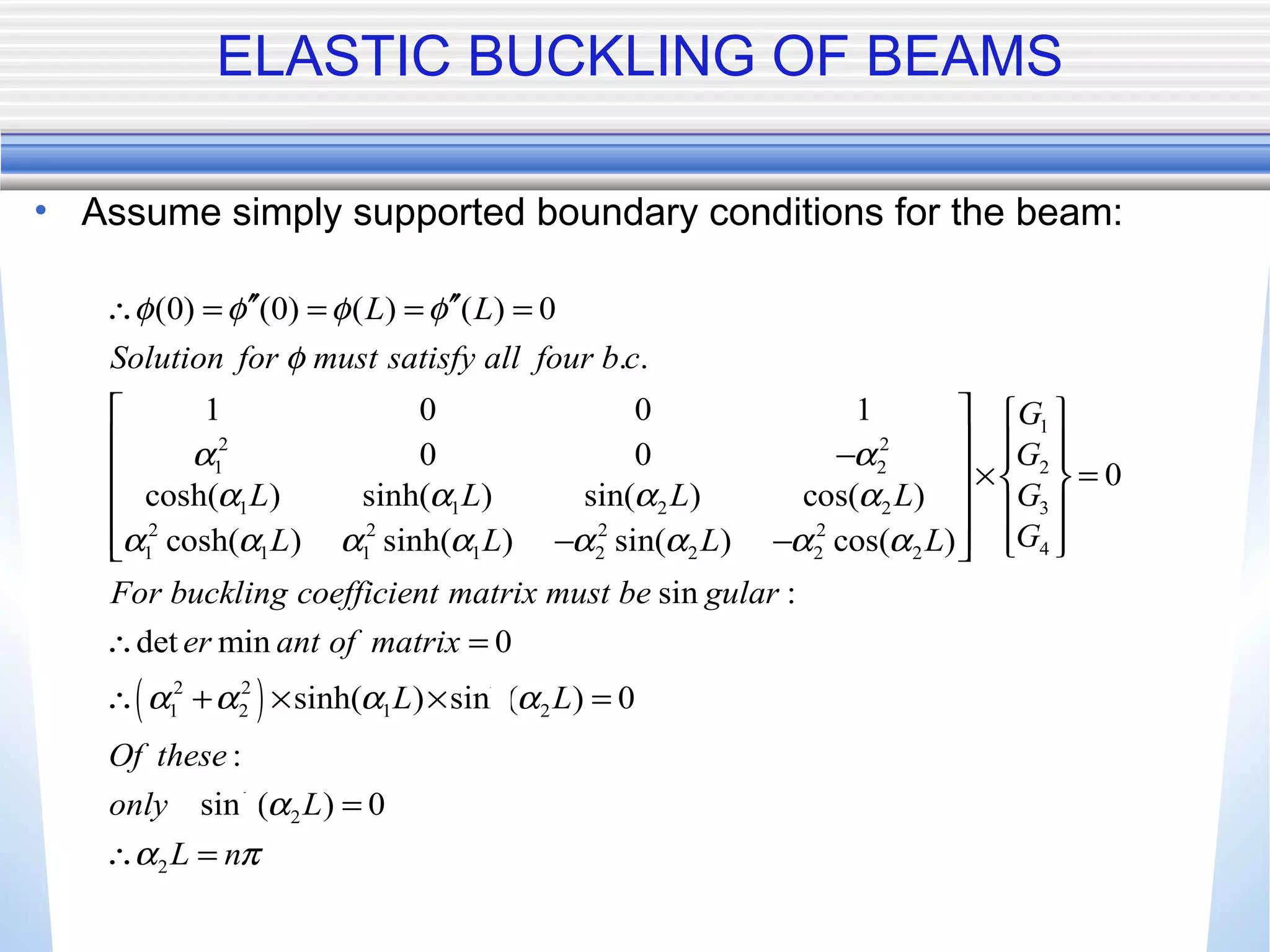 Beam buckling | PPT