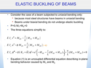Beam buckling | PPT