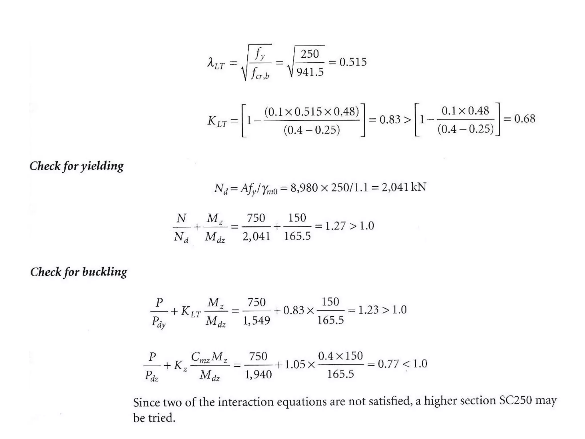 Beam column design | PDF