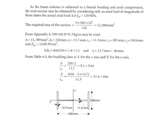 Beam column design | PDF