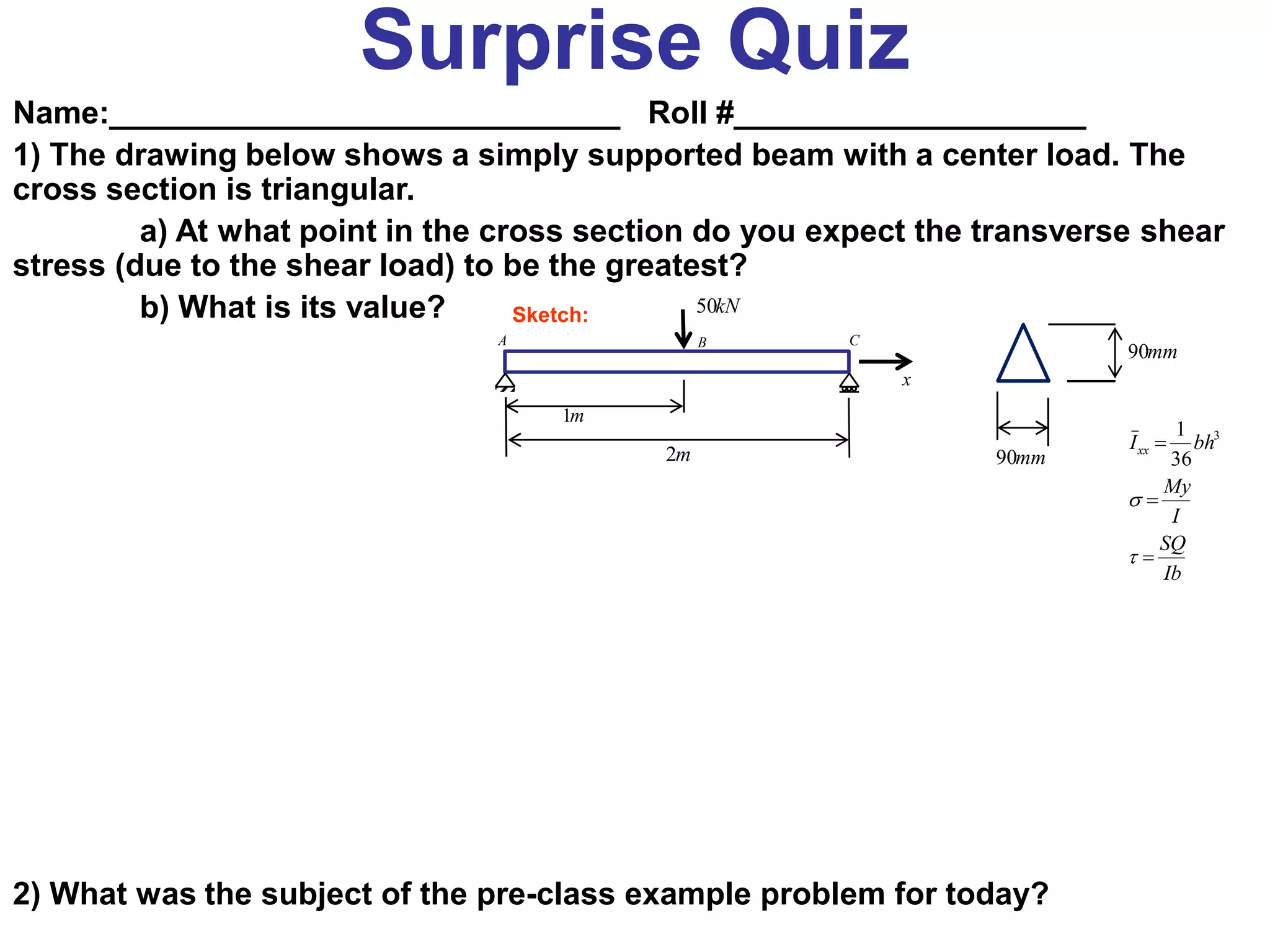 Beam deflections using singularity functions | PPT Beam deflections using singularity functions | PPT