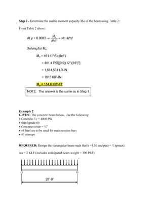 Beam Design Aid Calculation : As received | PDF