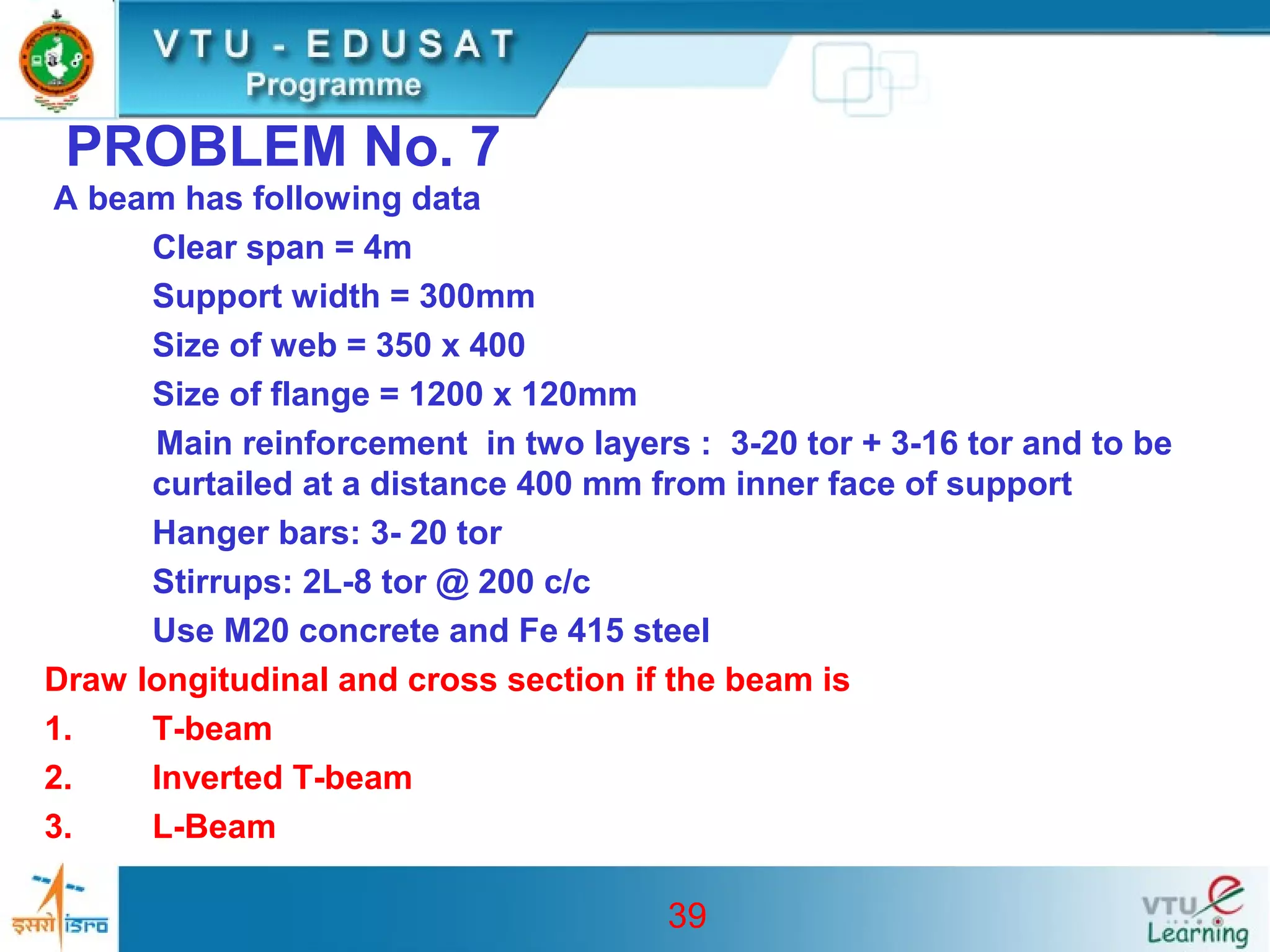 Beam Design and Drawing of RCC Structures | PPT