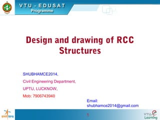 Beam Design and Drawing of RCC Structures | PPT
