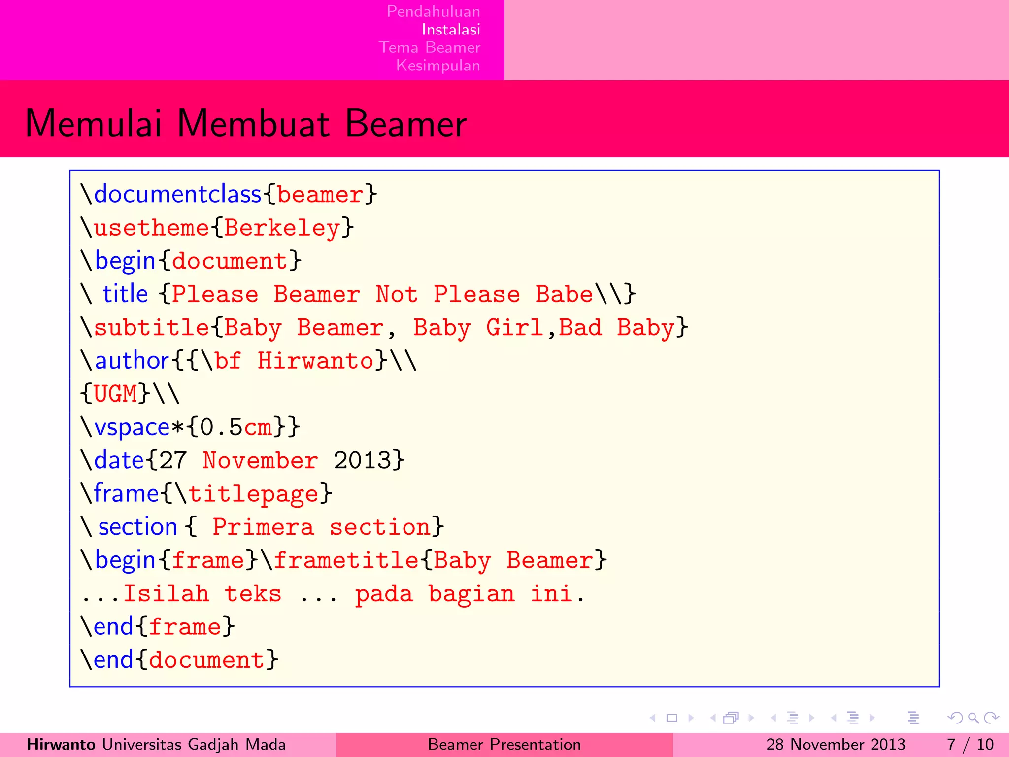 Beamer Presentation | PDF