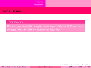 Beamer Presentation | PDF