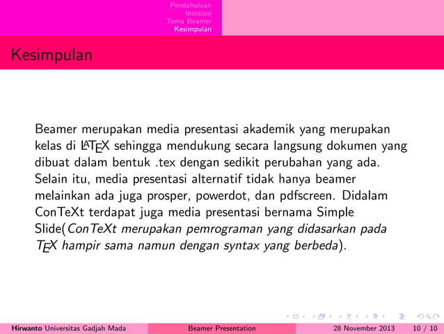 Beamer Presentation | PPT