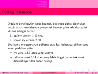 Beamer Presentation | PDF