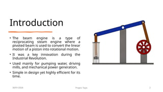 Beam_Engine_Mechanism.pptx Kinematics of machinery | PPTX