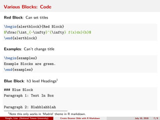 Create Beamer Slide with R Markdown | PPT