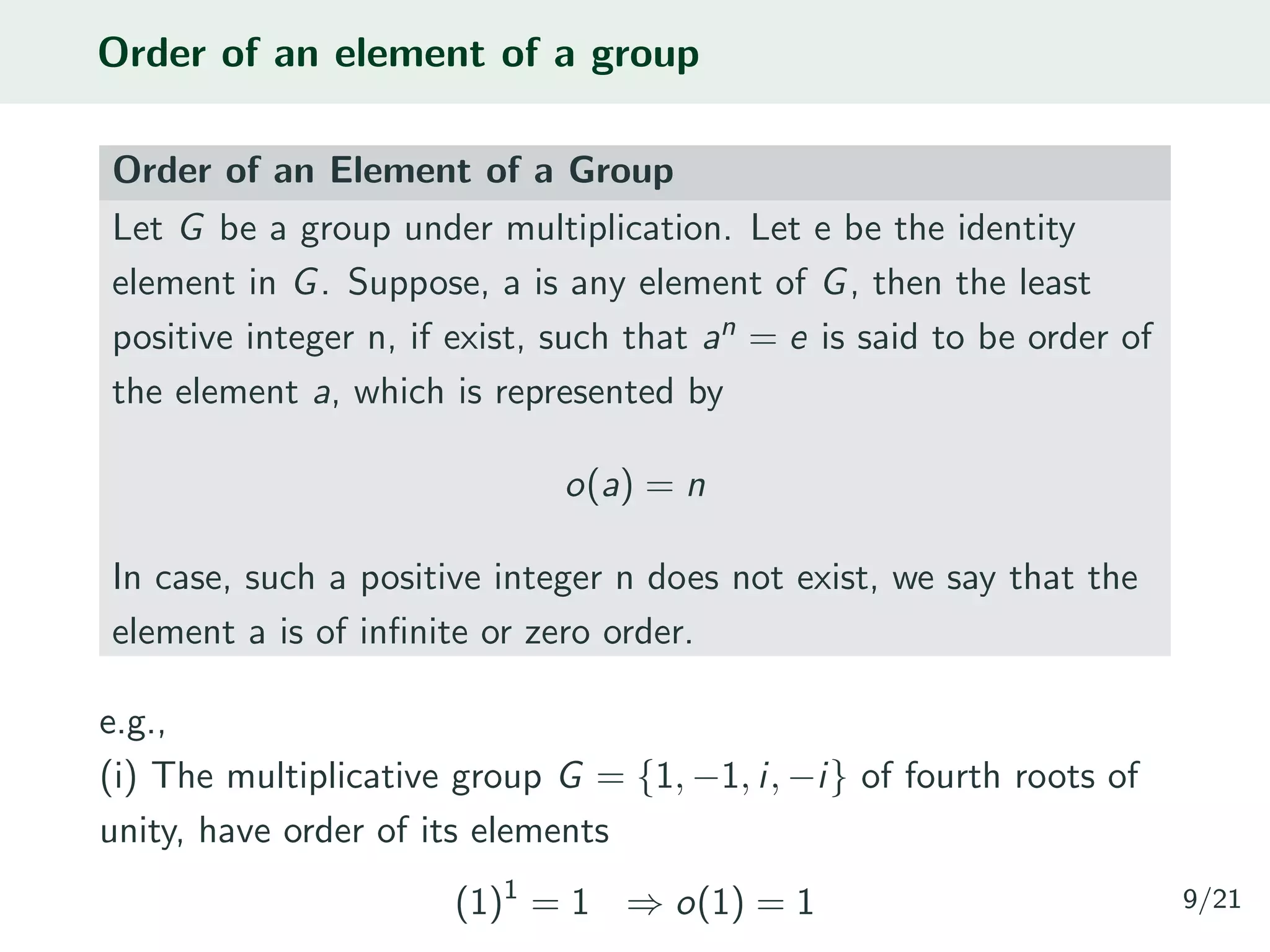 Group Theory and Its Application: Beamer Presentation (PPT) | PDF