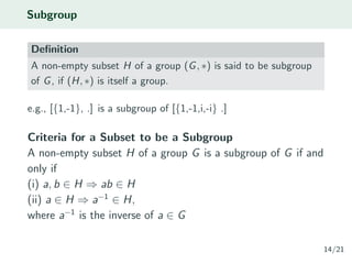Group Theory and Its Application: Beamer Presentation (PPT) | PDF