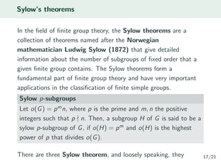 Group Theory and Its Application: Beamer Presentation (PPT) | PDF