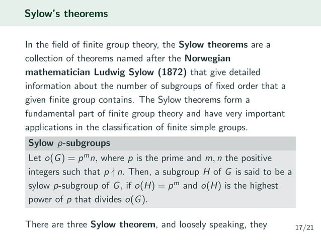 Group Theory and Its Application: Beamer Presentation (PPT) | PDF