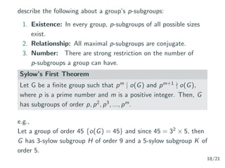 Group Theory and Its Application: Beamer Presentation (PPT) | PDF