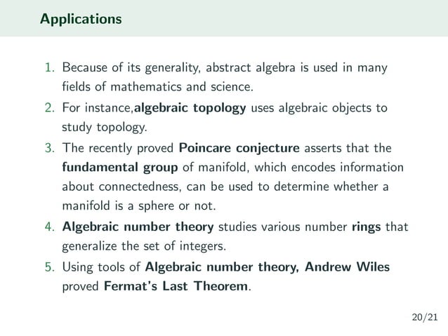Group Theory and Its Application: Beamer Presentation (PPT) | PDF