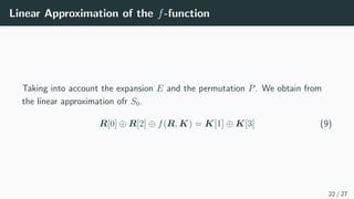 Linear Cryptanalysis Lecture 線形解読法 | PPT