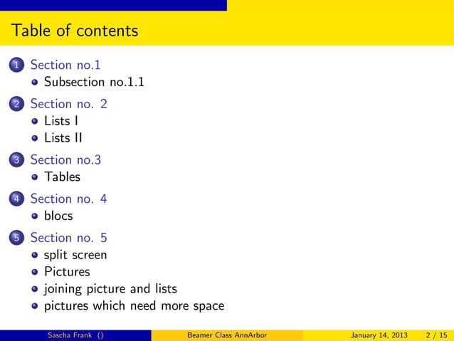 Beamer class-example8-ann arbor | PDF