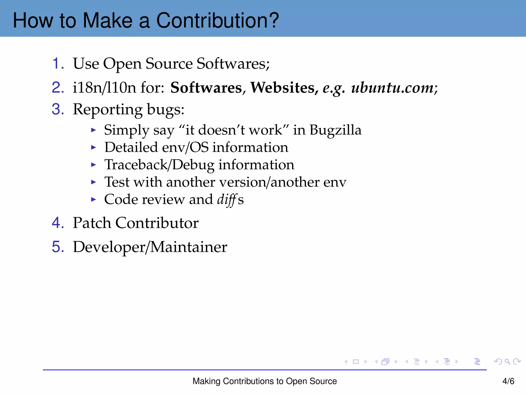 Making Contributions to Open Source | PDF