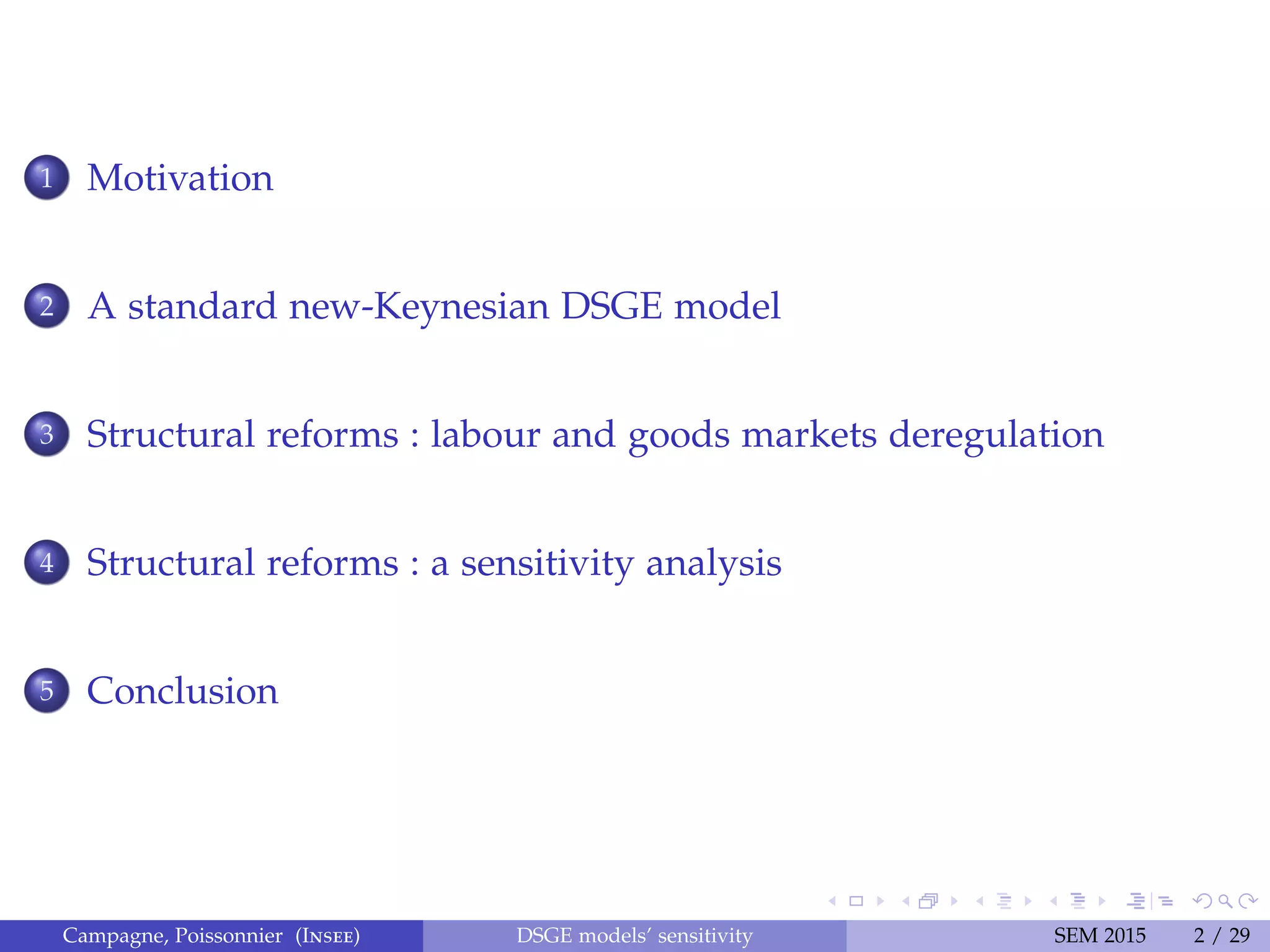 Structural reforms in DSGE models | PPT