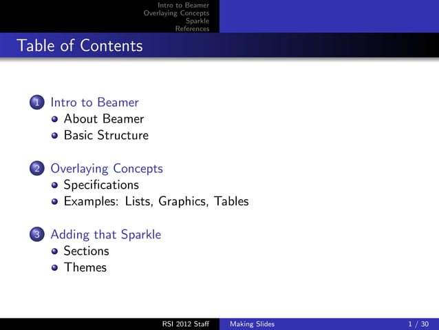 Beamer tutorial | PDF | Desktop Publishing | Computer Software and ...