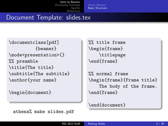 Beamer tutorial | PDF | Desktop Publishing | Computer Software and ...