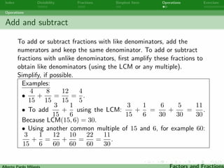 Fractions and multiples | PPT