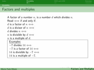 Factors and multiples | PPT