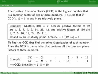 Factors and multiples | PPT